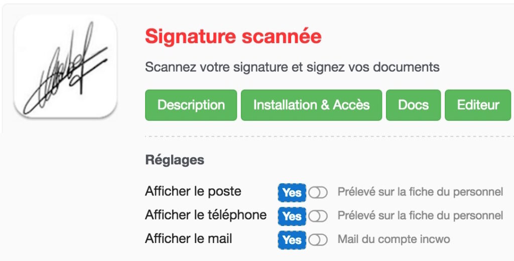 Insérez votre signature scannée sur vos documents - incwo