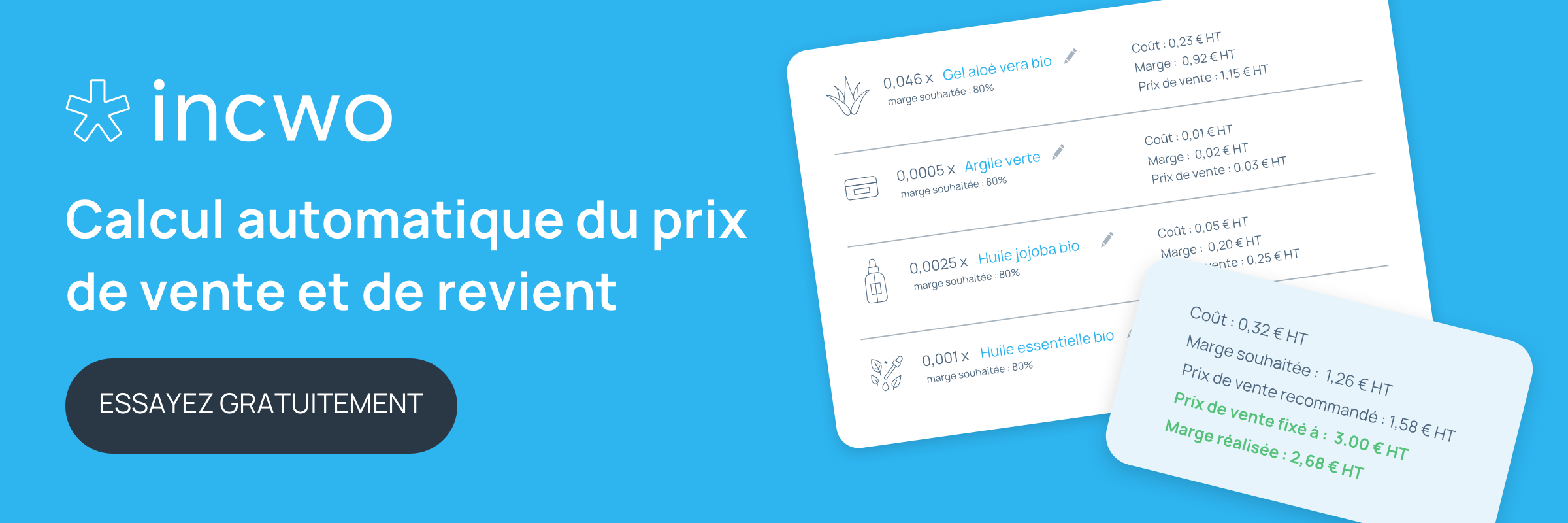 Calcul du prix de revient : comment éviter de vendre à perte ? - incwo