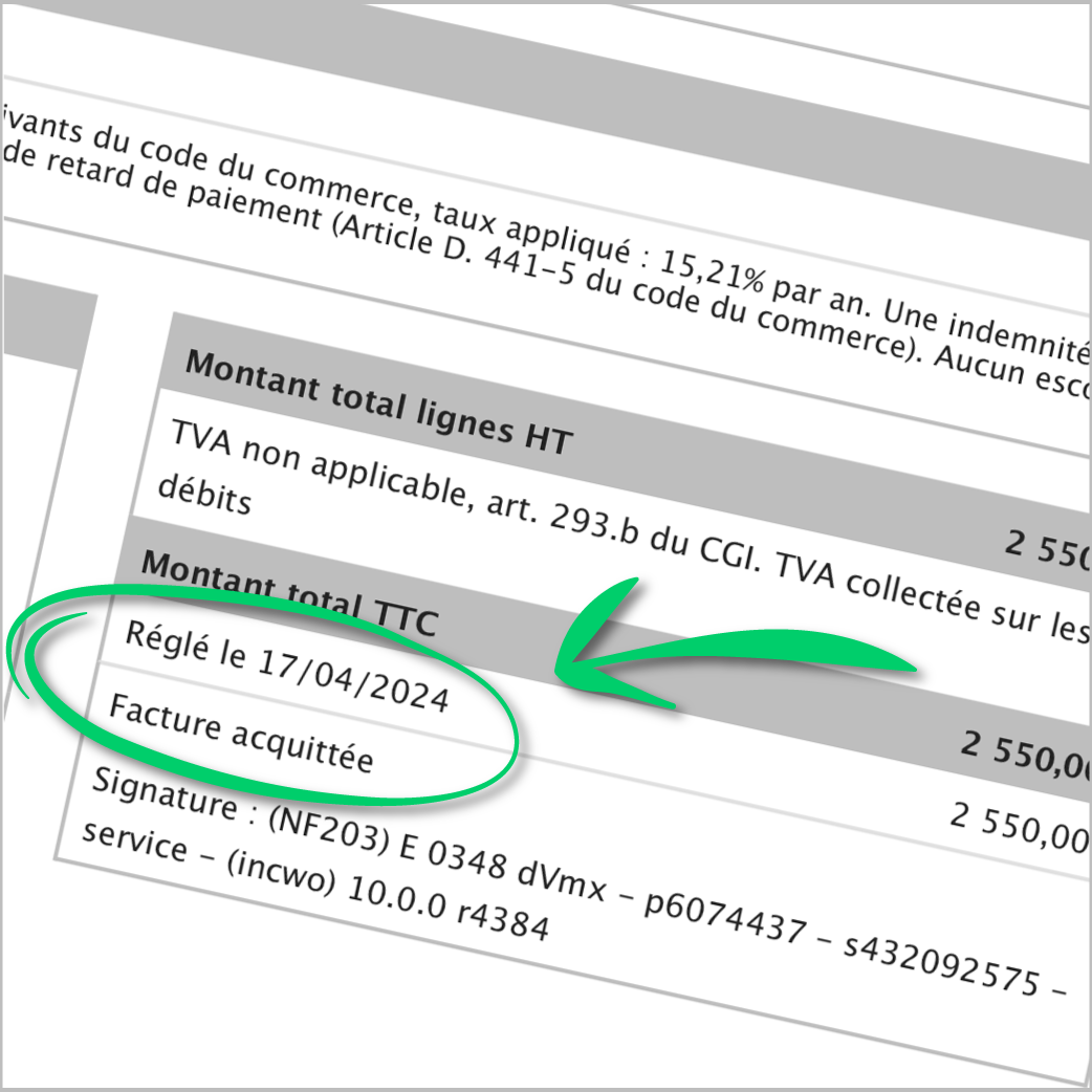 Facture acquittée : pourquoi et comment l’émettre ? - incwo