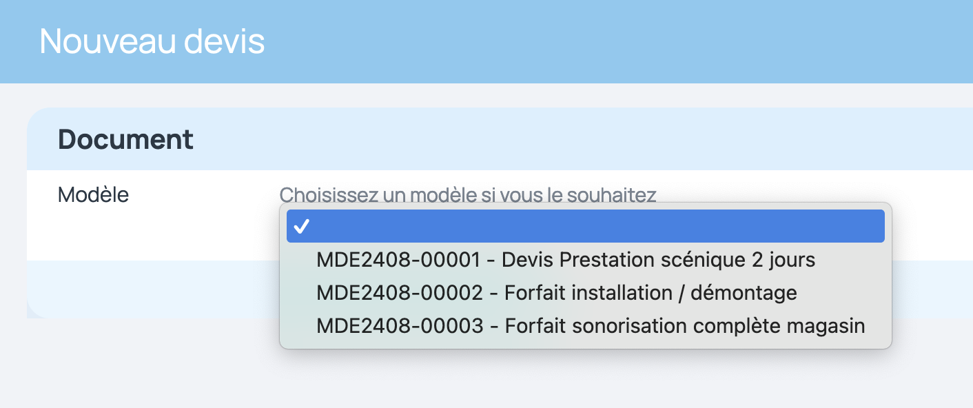 Comment créer des modèles de devis ? - incwo